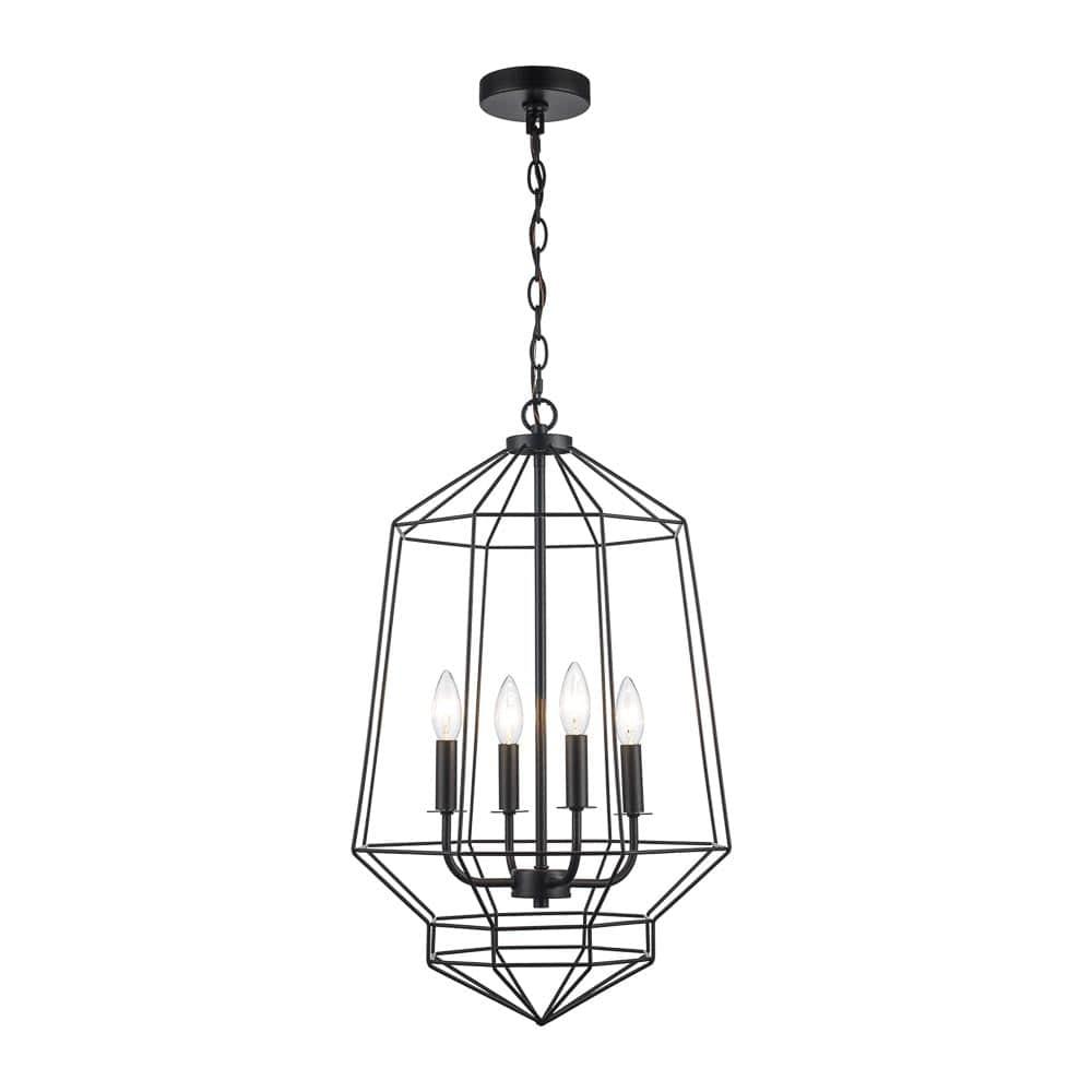 4 Lt Chand-Open Art Deco - Black – SmartLED Supply